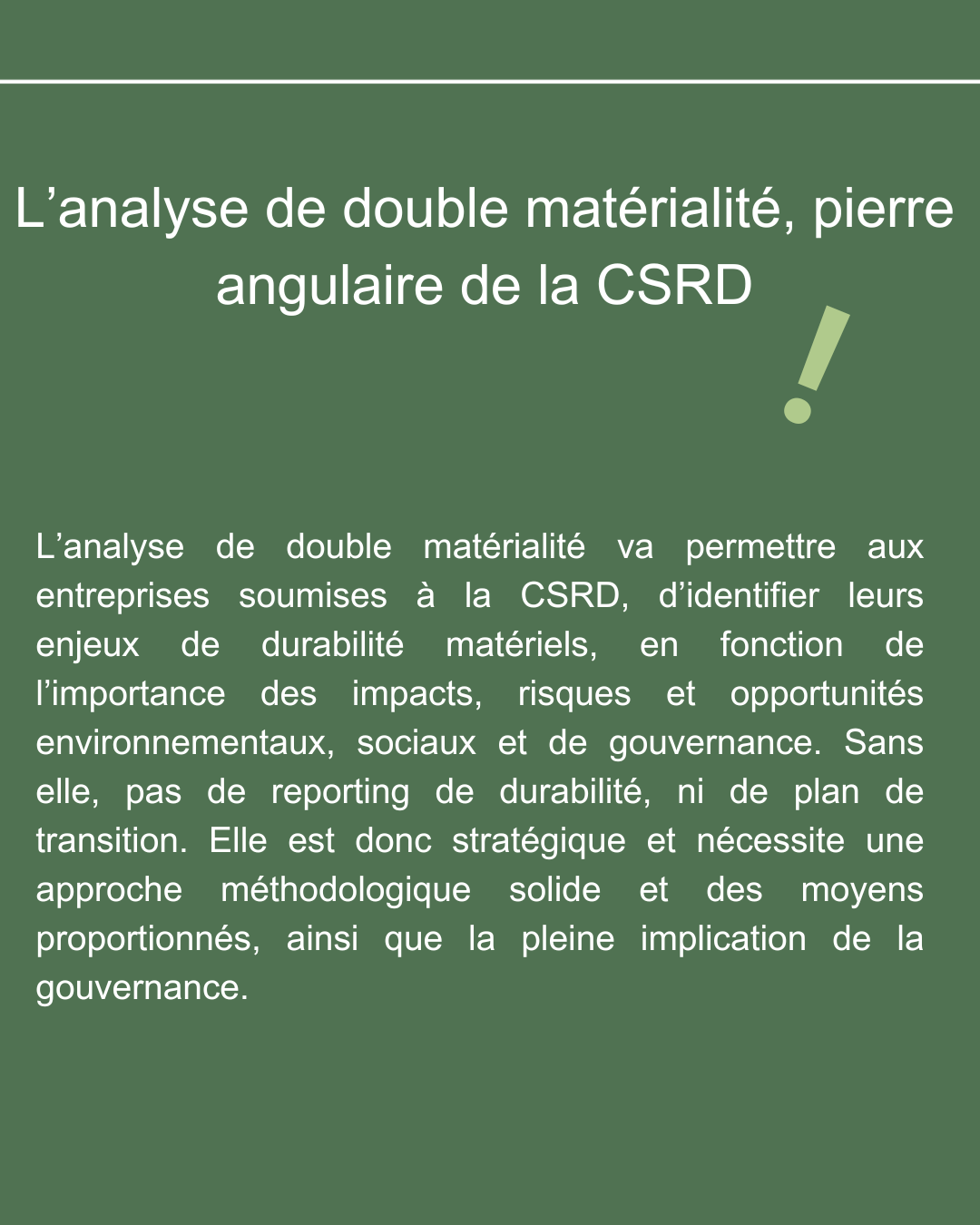 L’analyse de double matérialité, pierre angulaire de la CSRD - Sygnatures